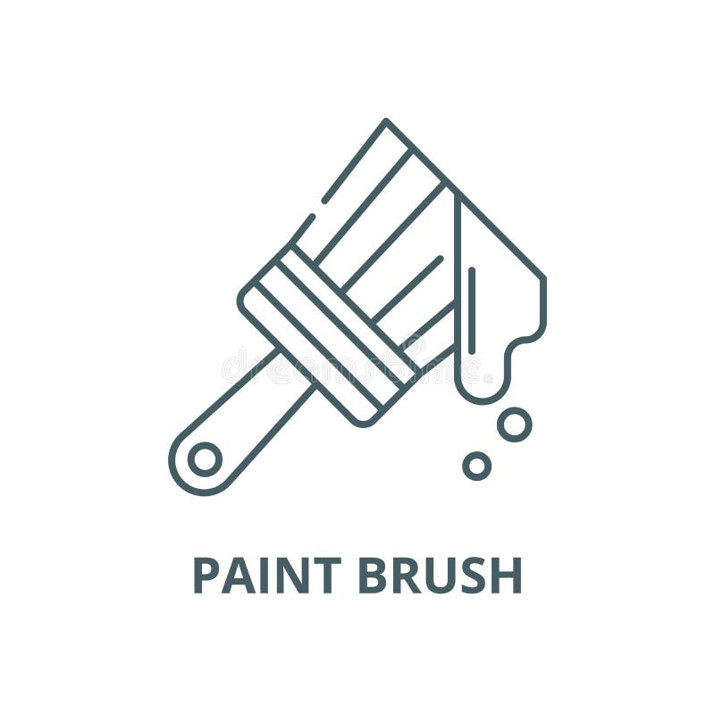 Tin of Paint Line Icon Concept. Tin of Paint Flat Vector Symbol, Sign ...