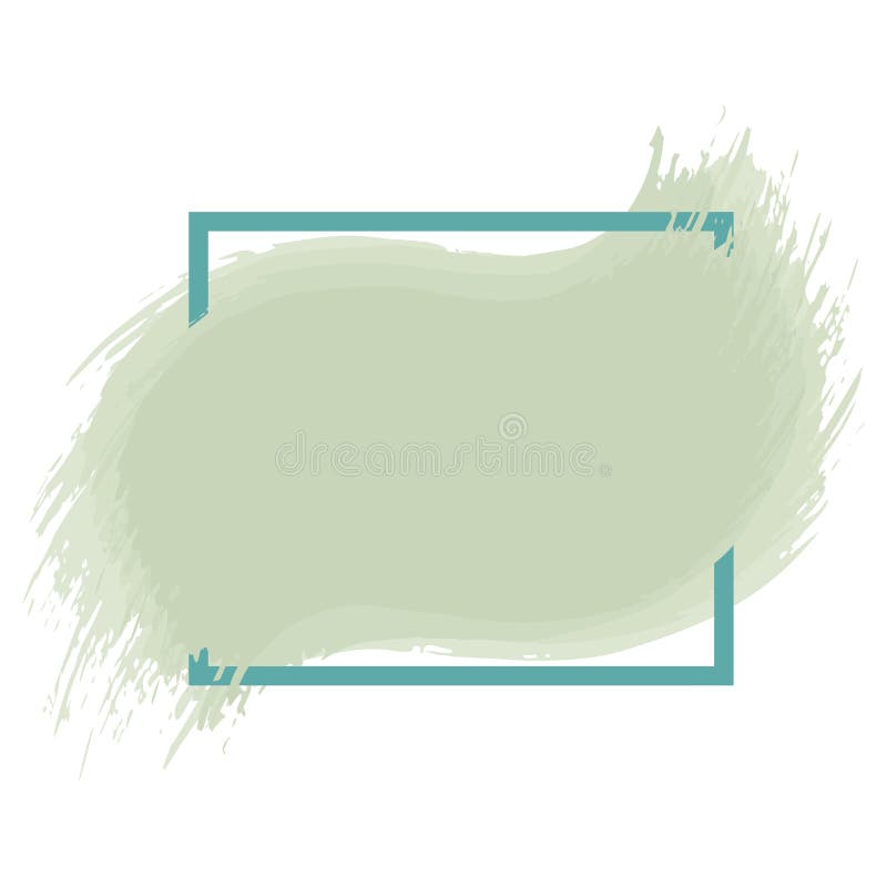 Paint Brush Water Colour Frame Stock Vector - Illustration of ...