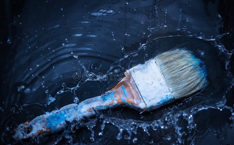 Paint brush stock photo. Image of home, splash, paintbrush - 59700258