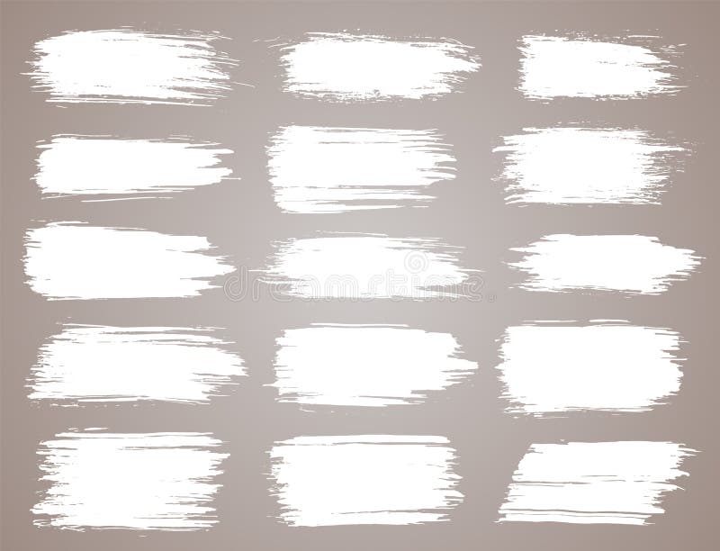 Paint Brush. White Ink Grunge Brush Strokes. Vector Paintbrush Set ... Paint Brush. White Ink Grunge Brush Strokes. Vector Paintbrush Set ...