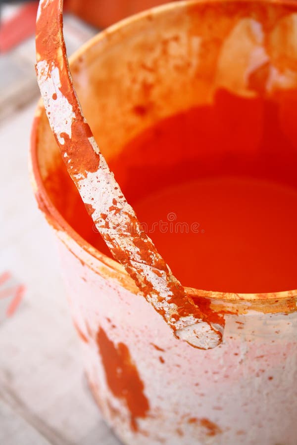 Paint Bucket stock image. Image of liquid, improvement - 13404659