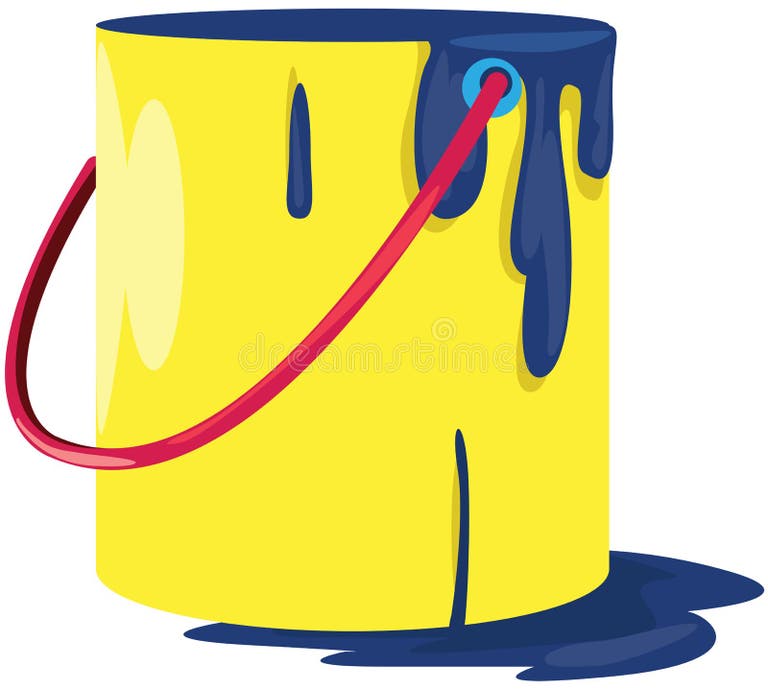 Cartoon Blue Paint Bucket Stock Illustrations – 785 Cartoon Blue Paint ...