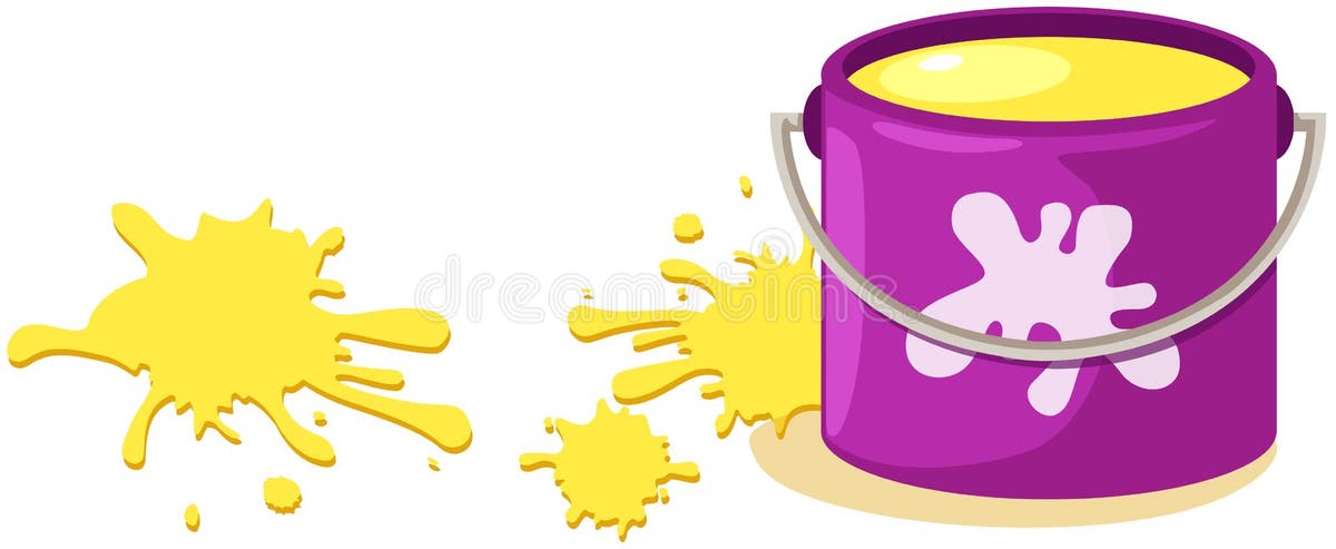 Cartoon Purple Paint Bucket Stock Illustrations – 72 Cartoon Purple ...