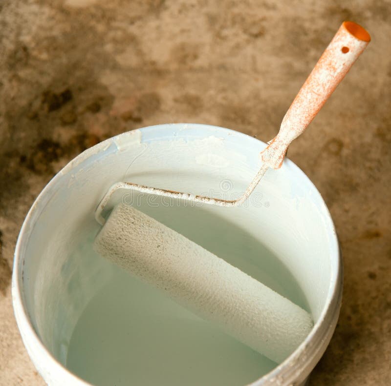 Paint bucket stock photo. Image of renovate, remodel - 92269292
