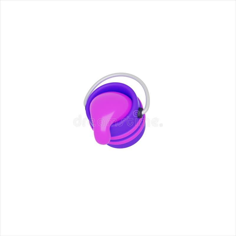 Cartoon Purple Paint Bucket Stock Illustrations – 72 Cartoon Purple ...