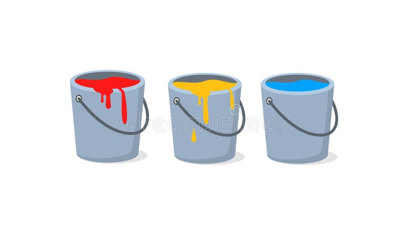 Paint Bucket with Good Quality with Good Color Stock Illustration ...