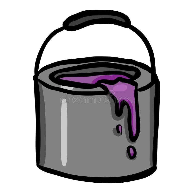 Paint Bucket - Hand Drawn Doodle Icon Stock Vector - Illustration of ...
