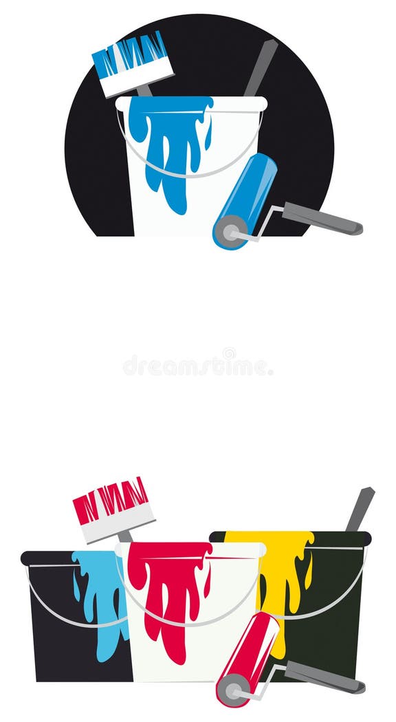 Paint bucket and tools stock vector. Illustration of repair - 4745244