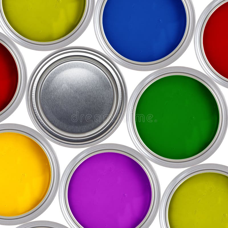 Paint Can stock image. Image of paint, improvement, paintbrush - 10879237