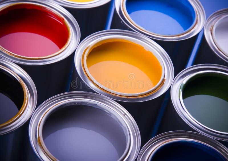 Paint and cans stock photo. Image of decorate, color, cans - 2351822