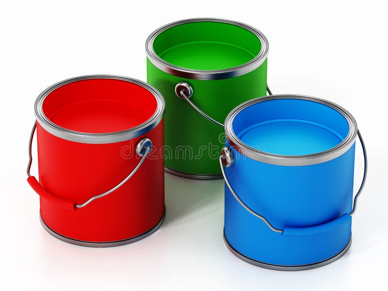 Paint cans stock photo. Image of secondary, multicolored - 41677216
