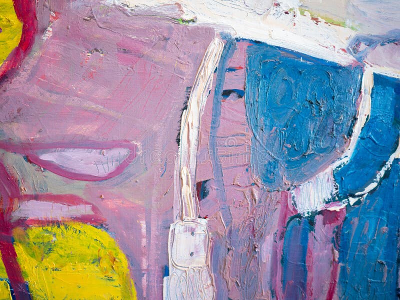 Paint on Canvas: Abstract Art in Multi Colors Hues - Background Stock ...