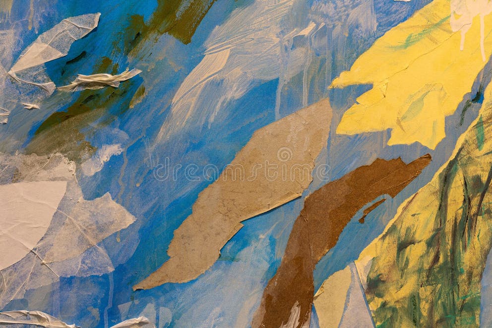 Paint on Canvas: Abstract Pattern in Multi Colors Hues - Background ...