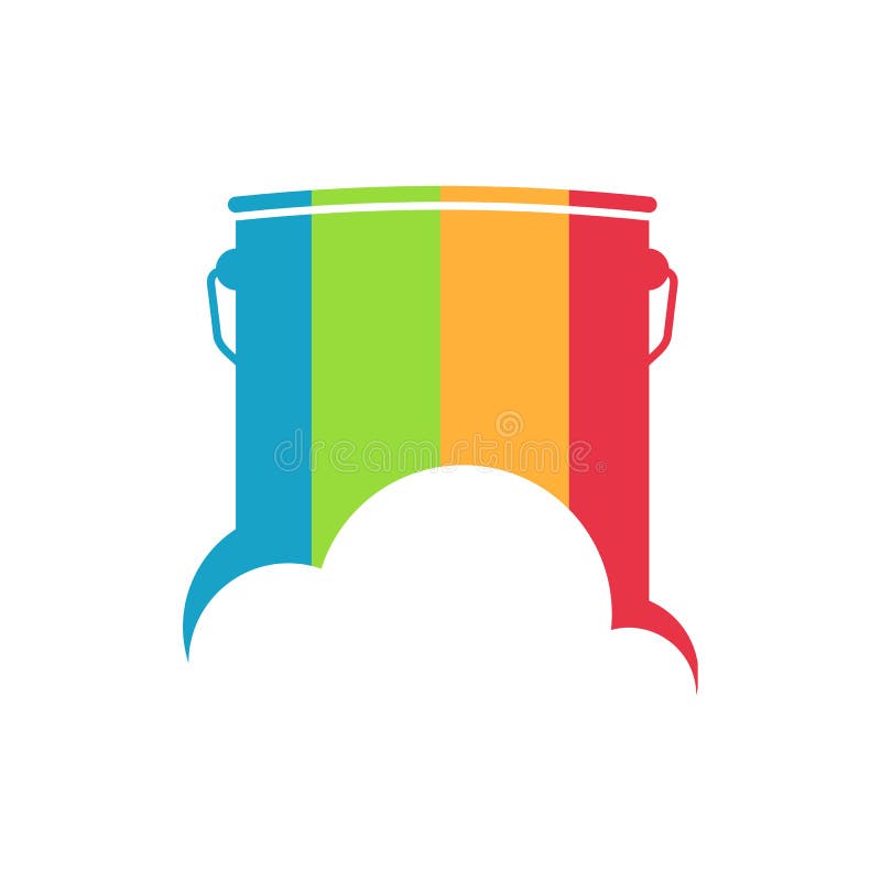 Paint Shop Logo Design Vector Illustration, Creative Paint Logo Design ...