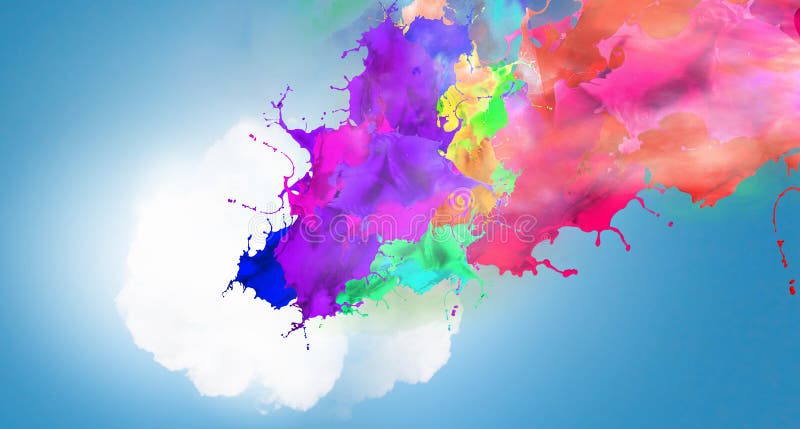 Paint color splashes stock photo. Image of artistic - 106368638