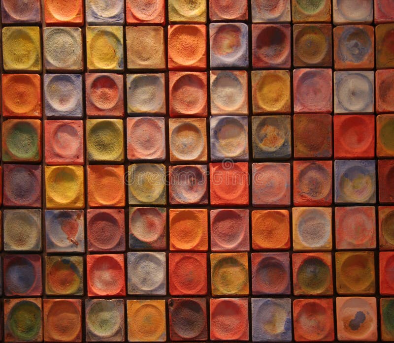 Selection of Open Paint Tins with Many Colors Stock Image - Image of ...