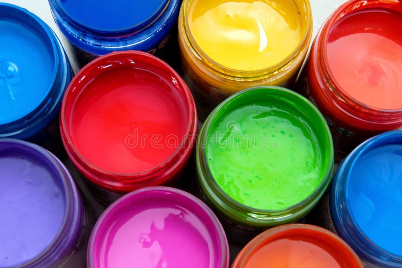 Paint colors in the tubes stock image. Image of idea - 142901929
