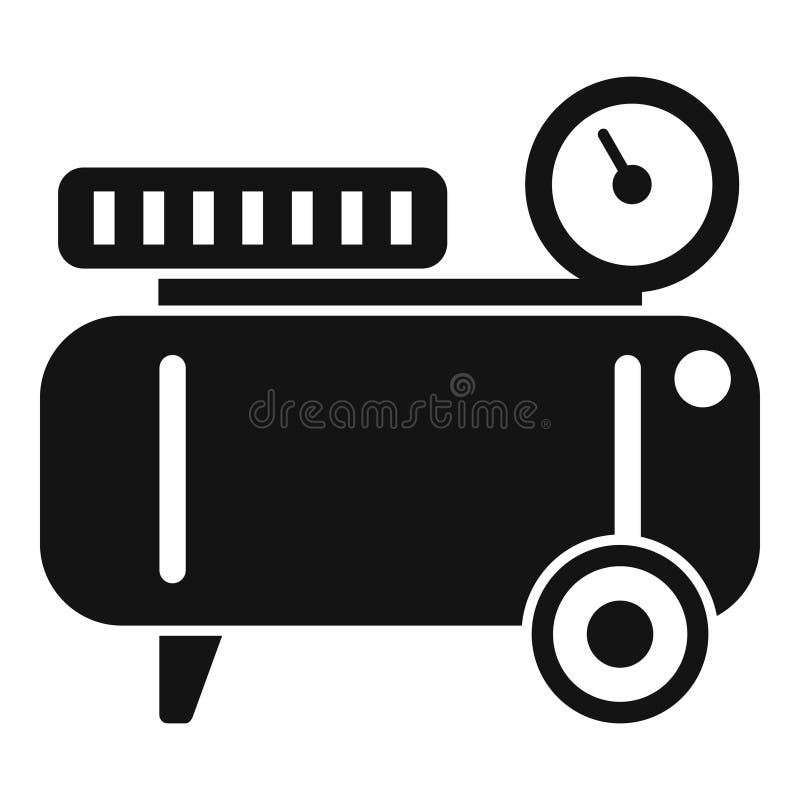 Paint Compressor Icon Simple Vector. Air Machine Stock Illustration ...