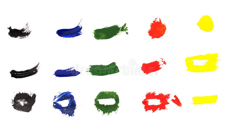 Paint dabs. stock image. Image of palette, blot, painter - 64428247