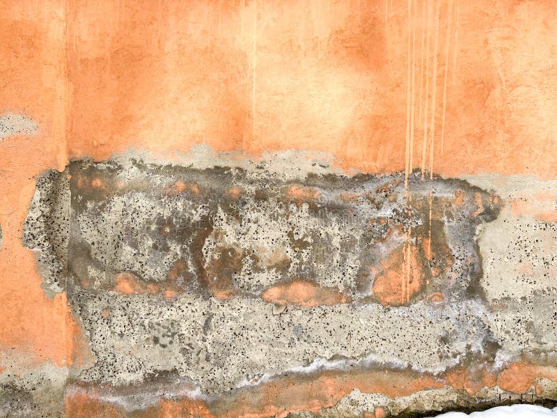 Paint Defect on the Wall of the Building Stock Photo - Image of aged ...