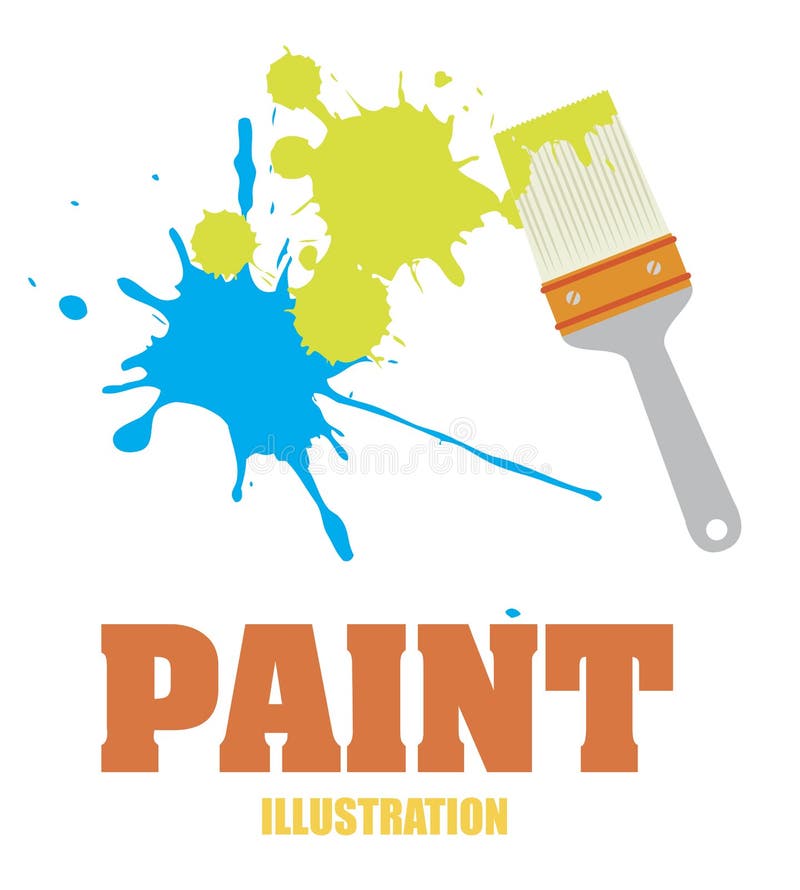 Paint design stock vector. Illustration of draw, object - 43618208
