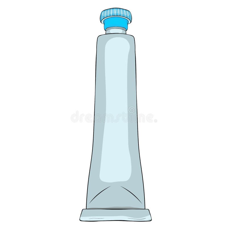 Paint in a Drawing Tube Paints. Vector Illustration Stock Vector ...