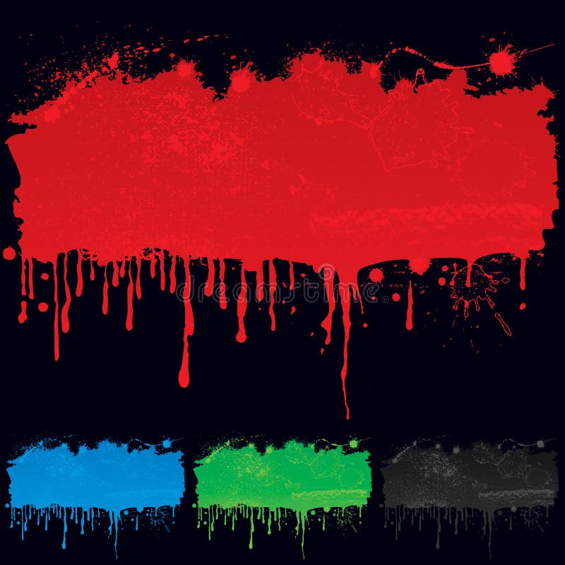 Paint Dripping stock vector. Illustration of paint, frame - 24469486