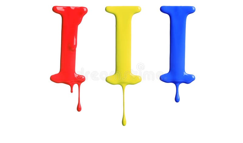 Paint dripping alphabet img