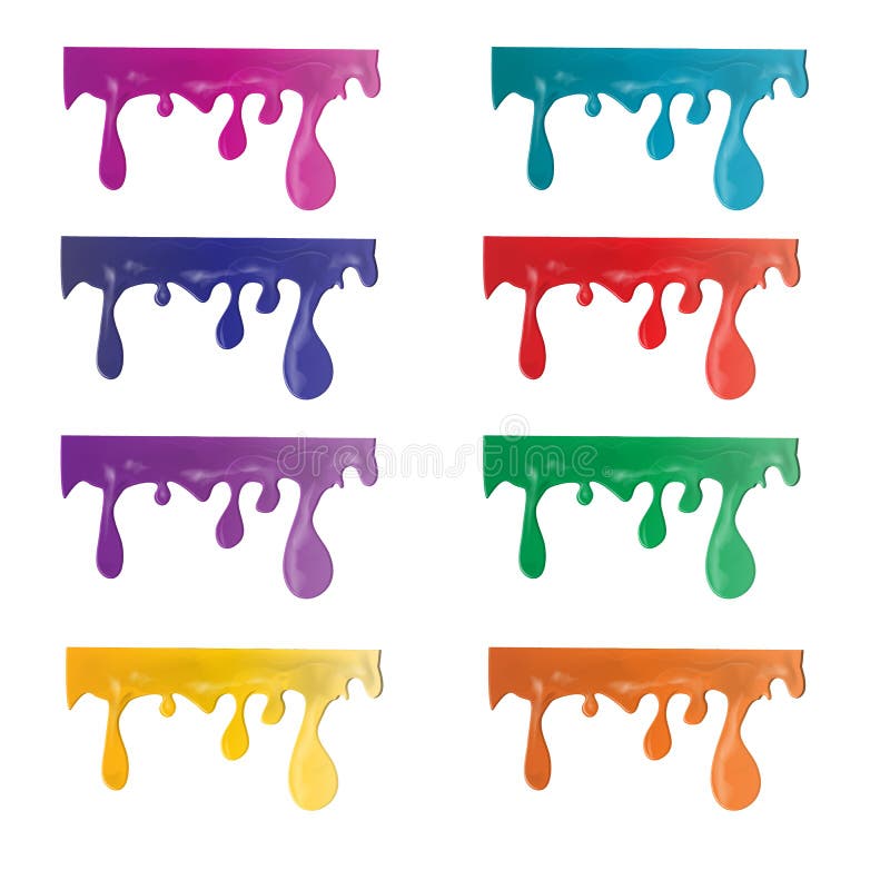 Paint Dripping banners stock vector. Illustration of create - 75963134