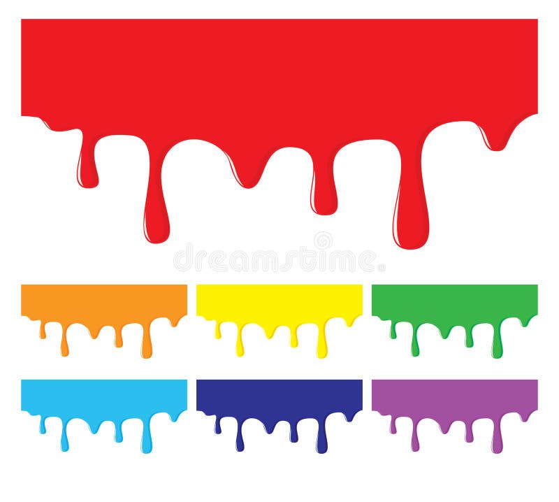 Rainbow Paint Drips Stock Illustrations – 286 Rainbow Paint Drips Stock ...
