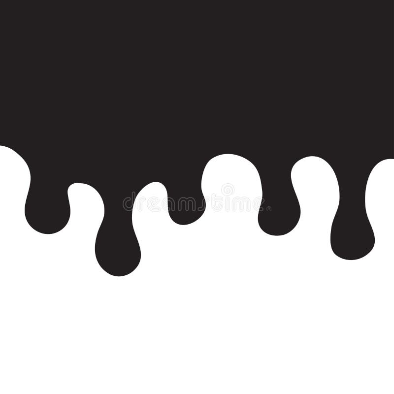 Paint Dripping Ink. Template Background Flowing Down. Abstract Banner ...