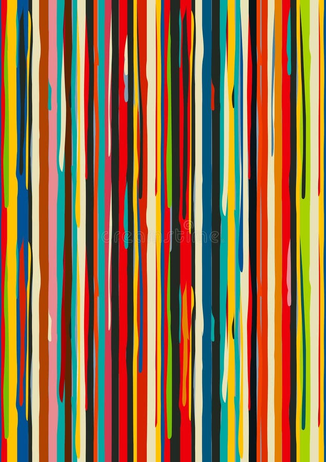 Paint Drips Seamless Pattern Template Stock Vector - Illustration of ...