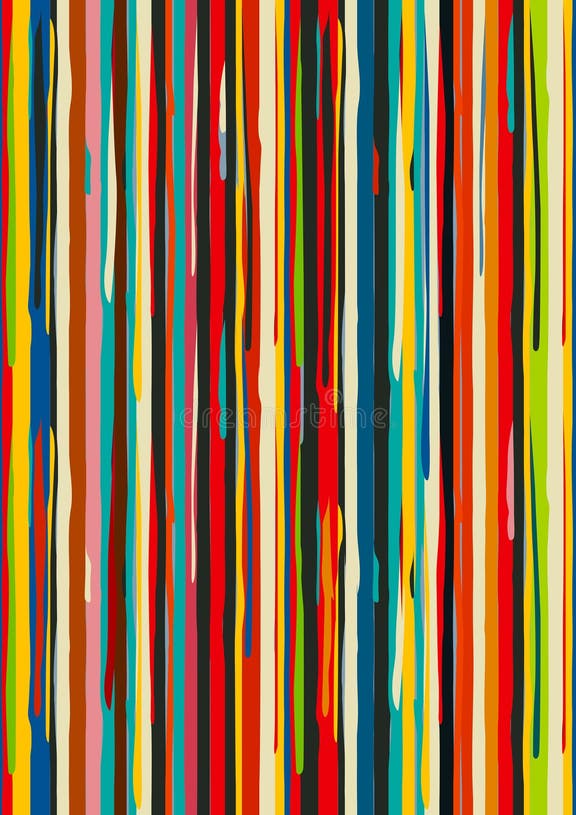 Paint Drips Seamless Pattern Template Stock Vector - Illustration of ...