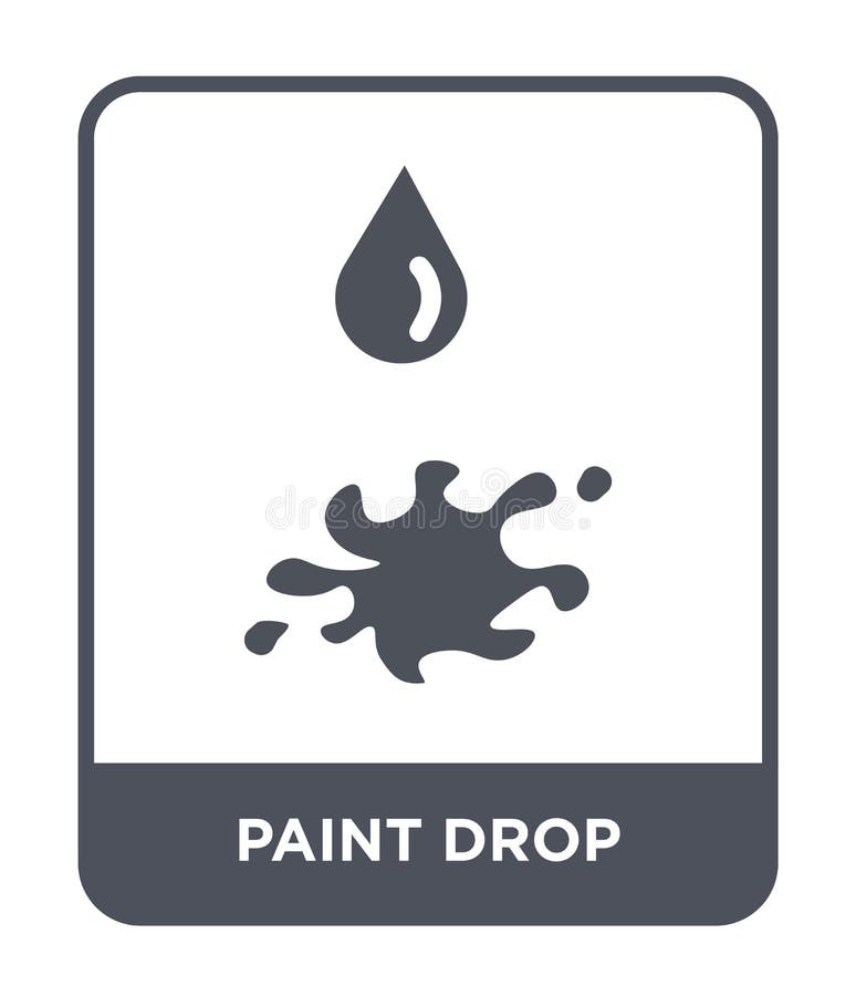 Paint Drop Icon in Trendy Design Style. Paint Drop Icon Isolated on ...