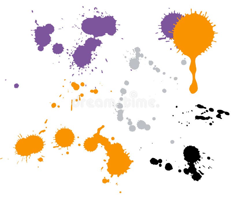 Paint drops stock vector. Illustration of concepts, stroke - 3965009