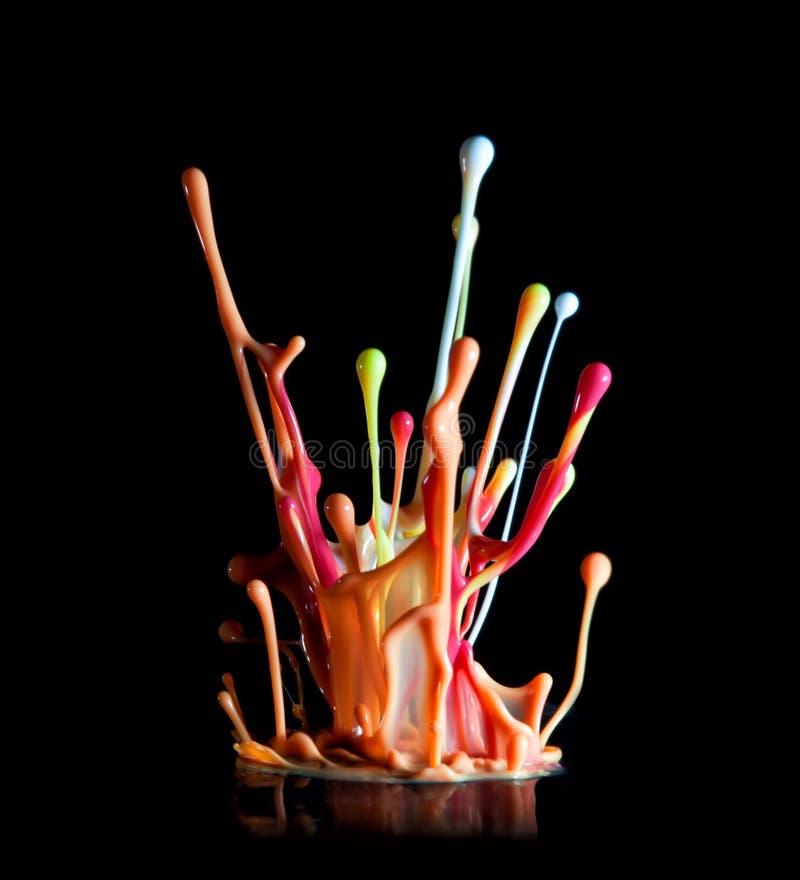 Paint explosion stock image. Image of closeup, splash - 37710519