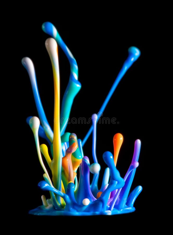 Paint explosion stock image. Image of macro, shape, drop - 37801699