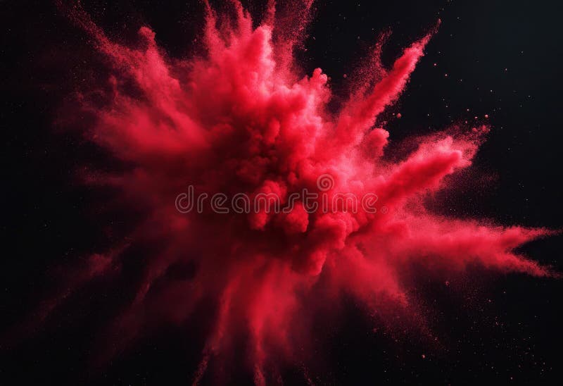 Paint Explosion Dust Burst Closeup Powder Abstract Spray Splatter Black ...