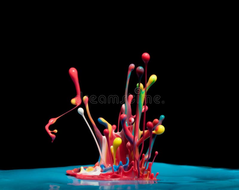 Paint explosion stock image. Image of splash, black, color - 36695009