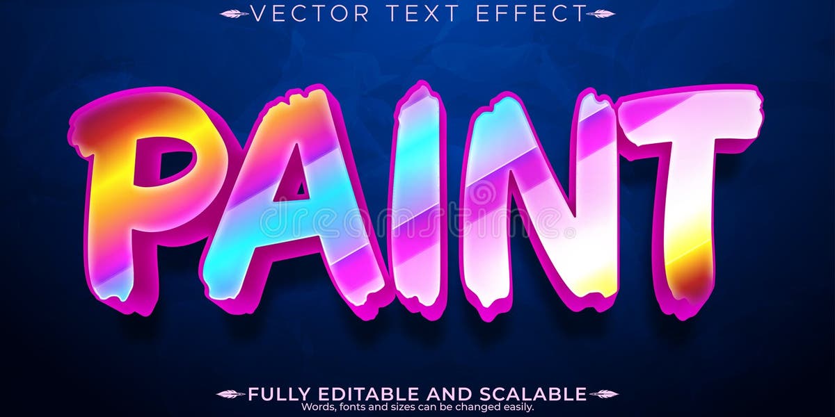 Editable Spray Paint Text Stock Illustrations – 171 Editable Spray ...