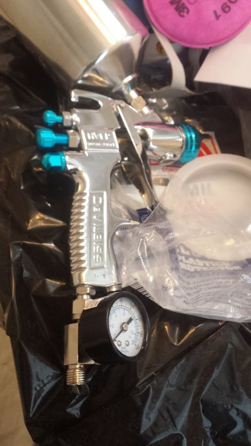 Paint Gun stock photo. Image of spray, compressor, paint - 70783012