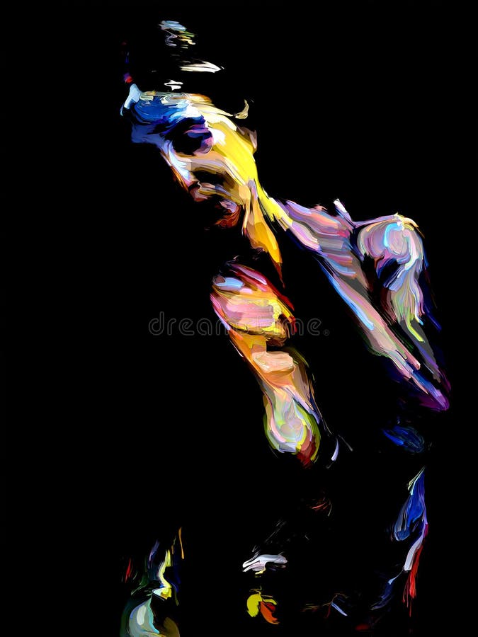 Paint of Human Form stock image. Image of drama, human - 202010013