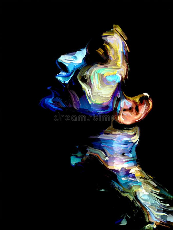 Paint of Human Form stock illustration. Illustration of abstract ...
