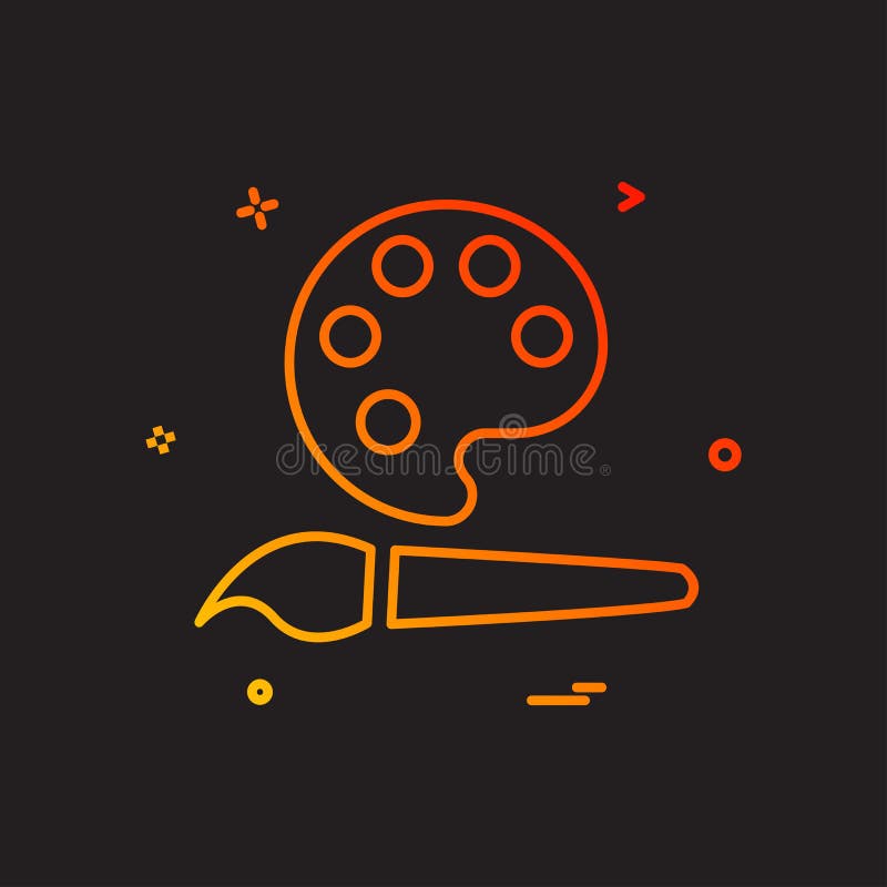 Paint icon design vector stock vector. Illustration of design - 132417856