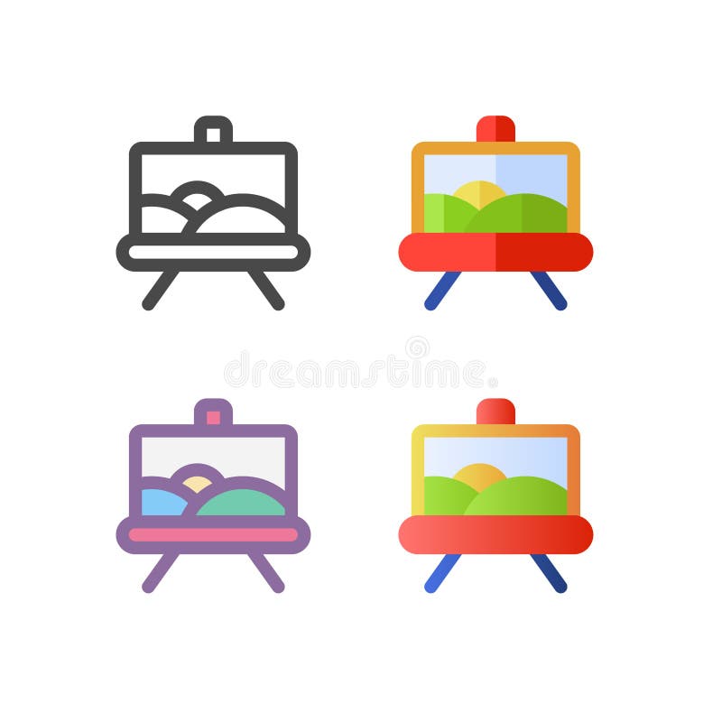 Paint Icon Pack Isolated on White Background. for Your Web Site Design ...