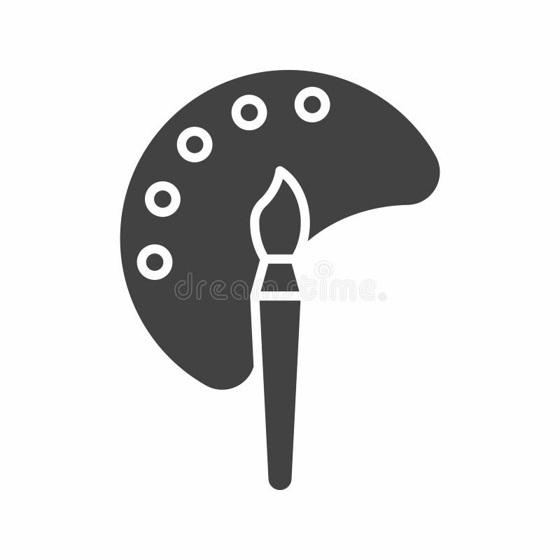 Paint icon vector image. stock vector. Illustration of color - 336828294