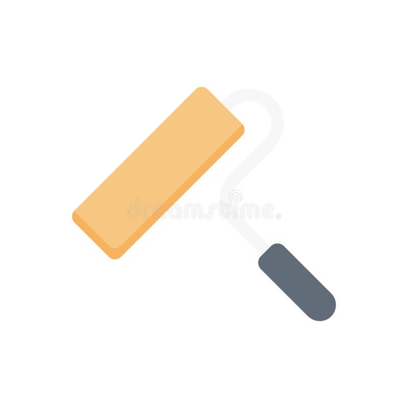 Paint Vector Flat Color Icon Stock Vector - Illustration of isolated ...