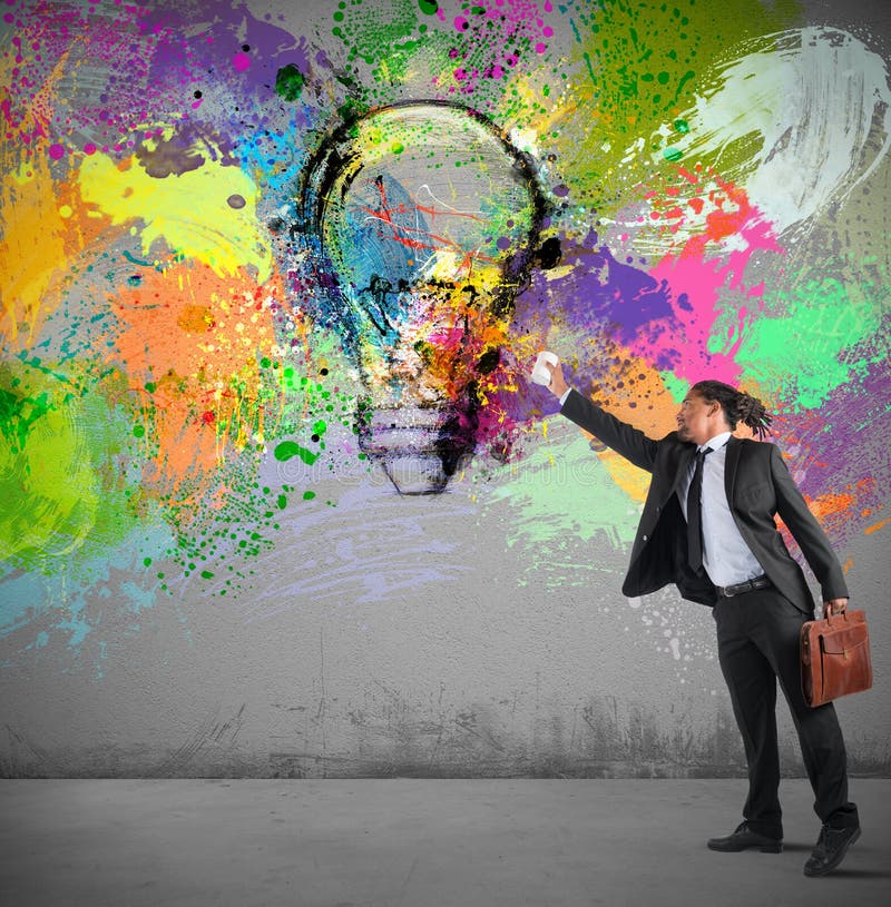 Paint an idea stock photo. Image of draft, fantasy, imagination - 80772252