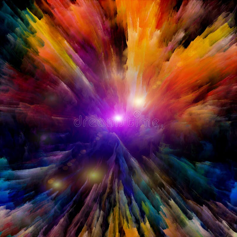 Paint Implosion stock illustration. Illustration of abstract - 172691970