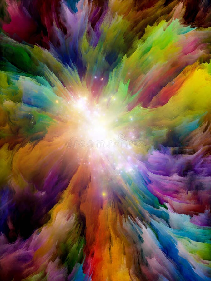 Paint Implosion stock illustration. Illustration of colored - 173445296